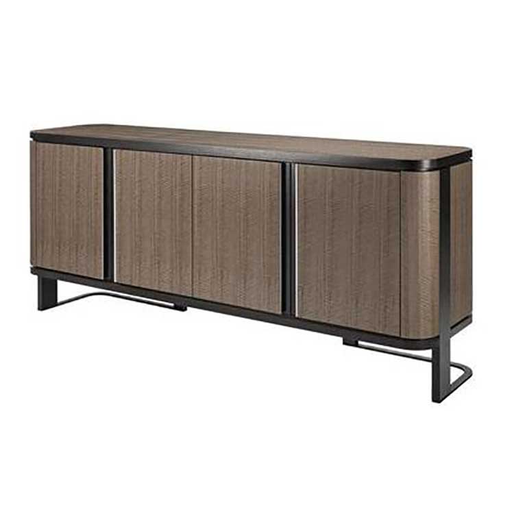 Modern Luxury Furniture Solid Wood And Glass Top Buffet - Defaico ...
