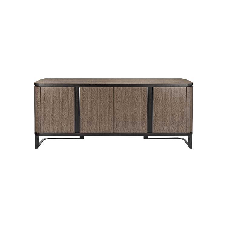 Modern Luxury Furniture Solid Wood And Glass Top Buffet - Defaico ...